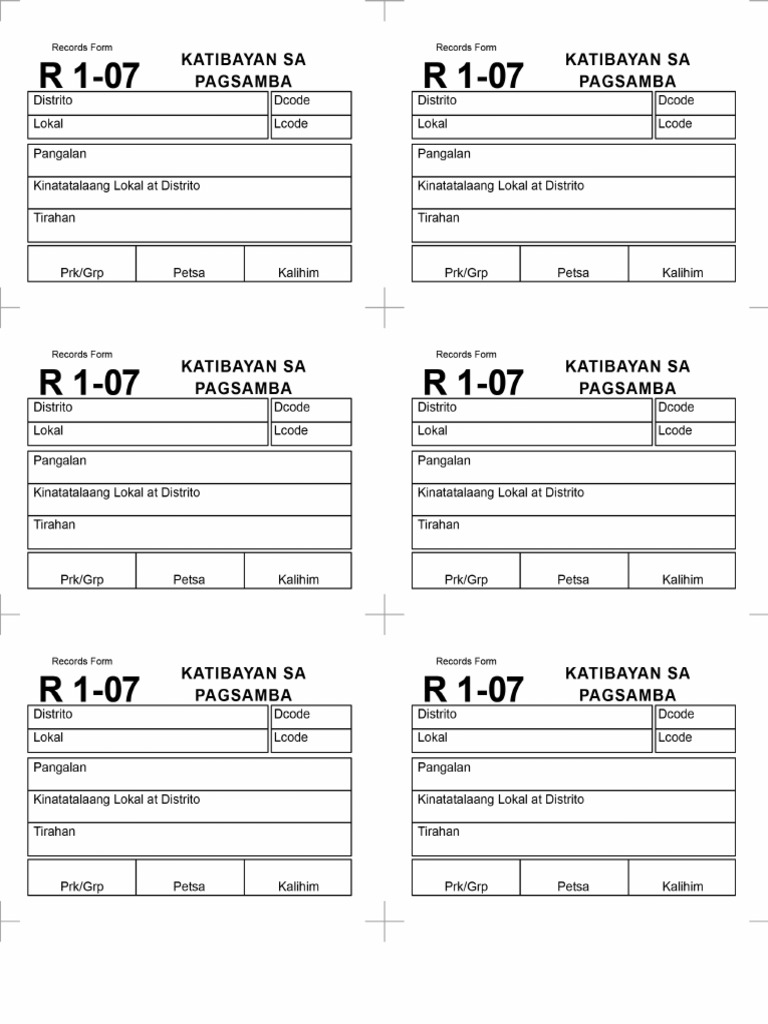 R1-07 Letter Size | PDF