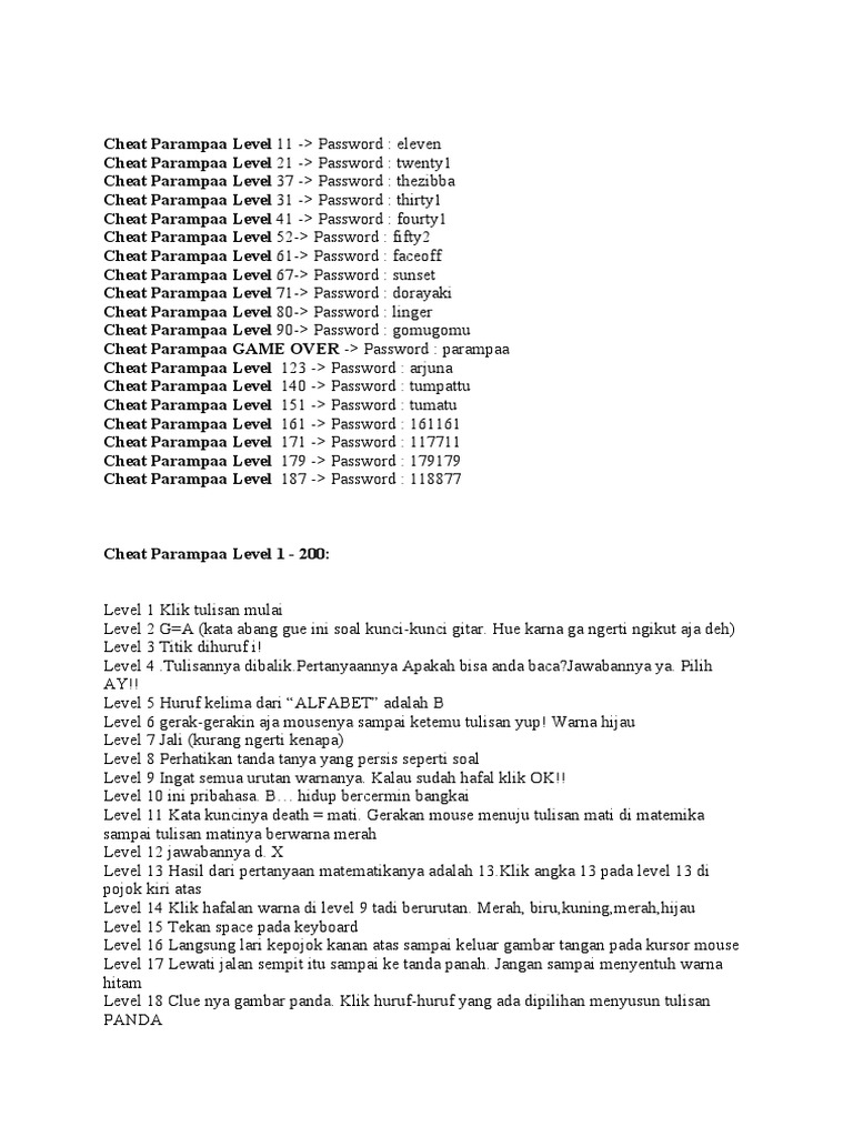 Kunci Jawaban Kuis Parampaa | PDF