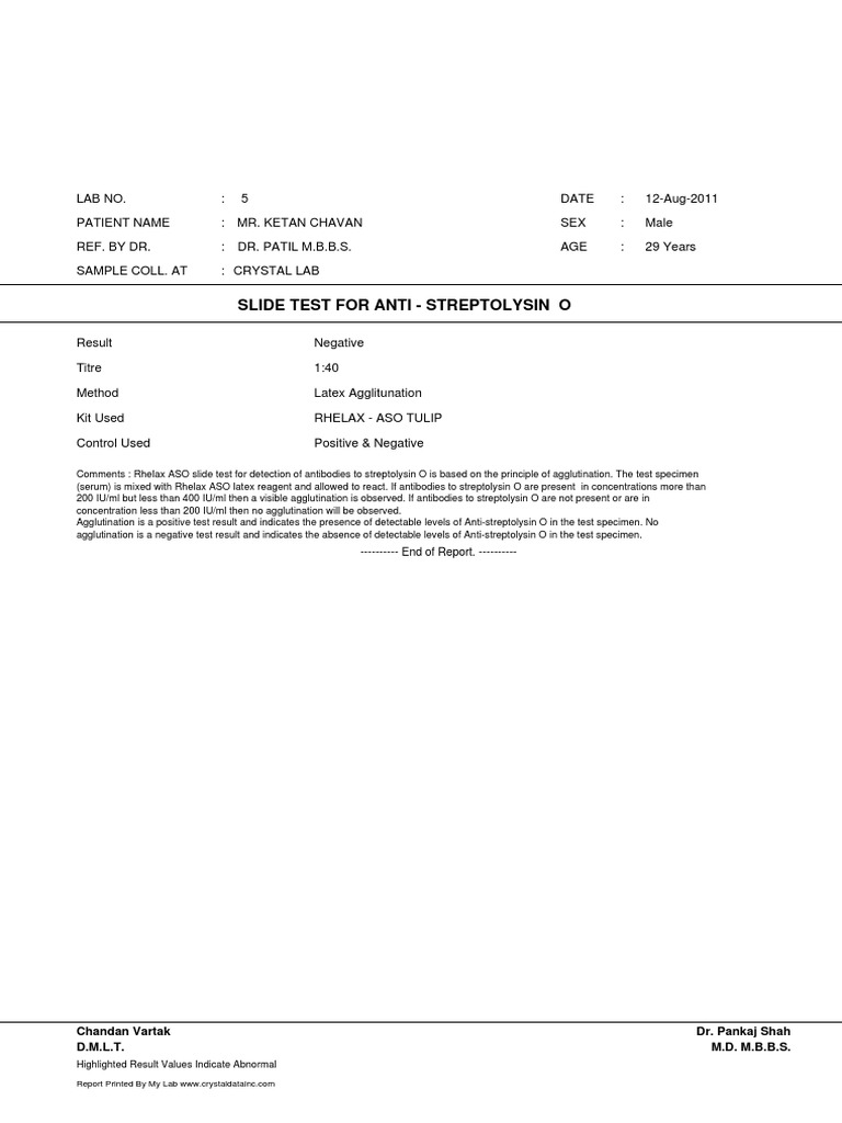 ASO Test Report for Mr. Ketan Chavan | PDF