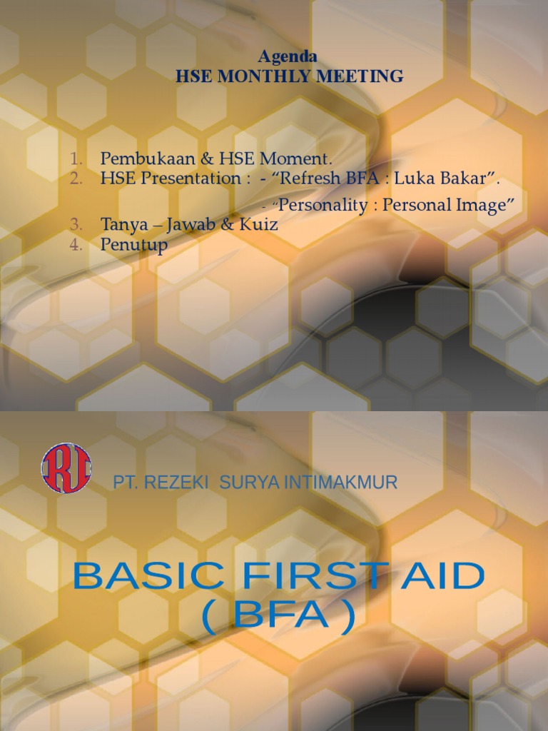 Refresh P3K, Luka Bakar | PDF