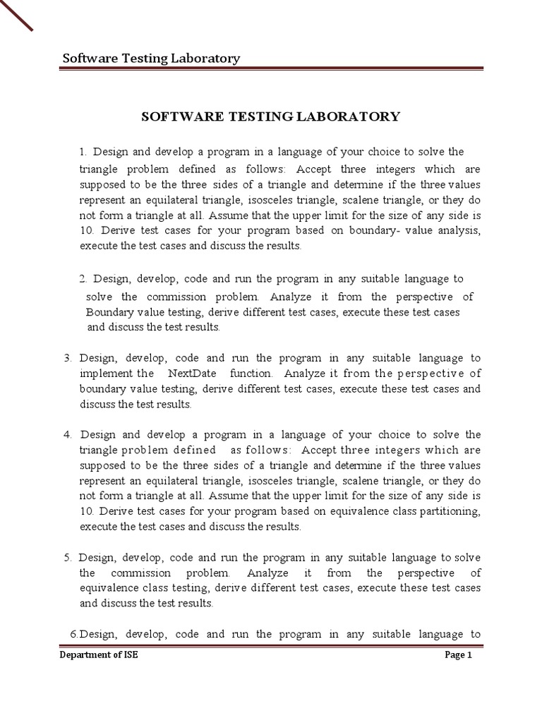 Software Testing Manual New Pdf Software Testing Triangle