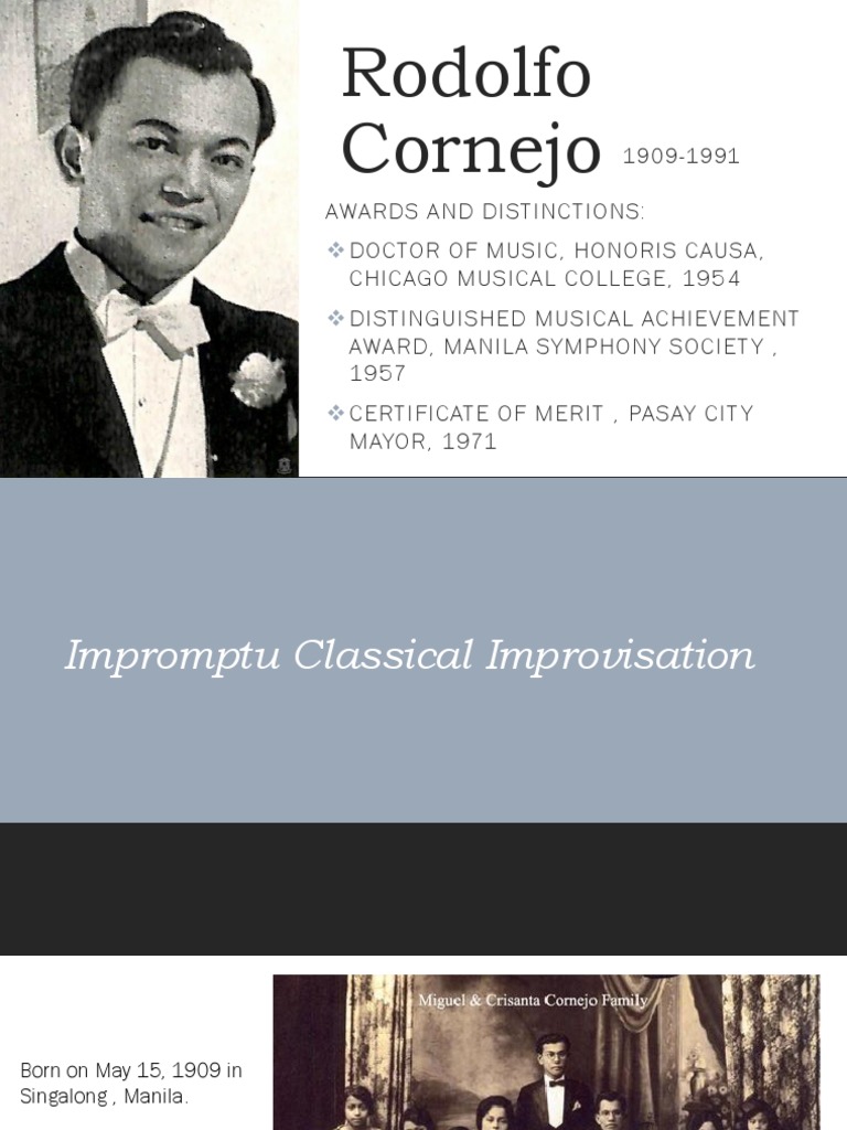 MAPEH MUSIC Rodolfo Cornejo | PDF