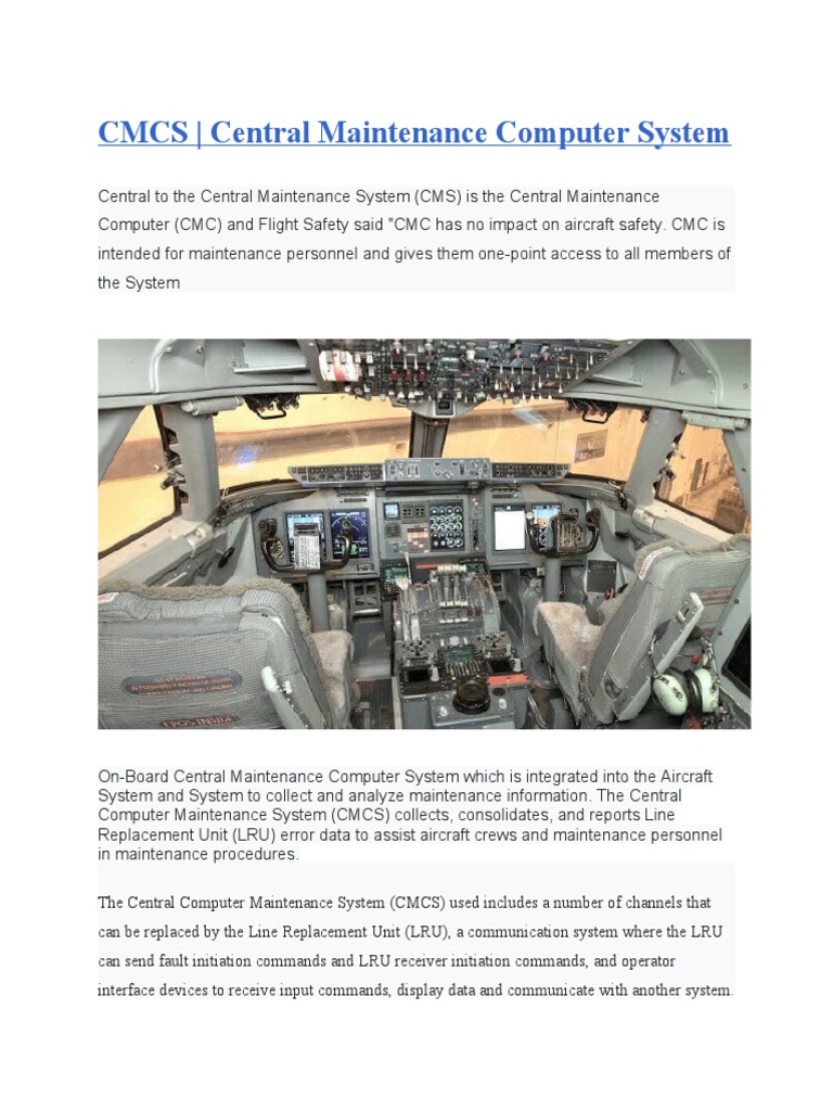 CMCS | PDF | Input/Output | Computer Data Storage