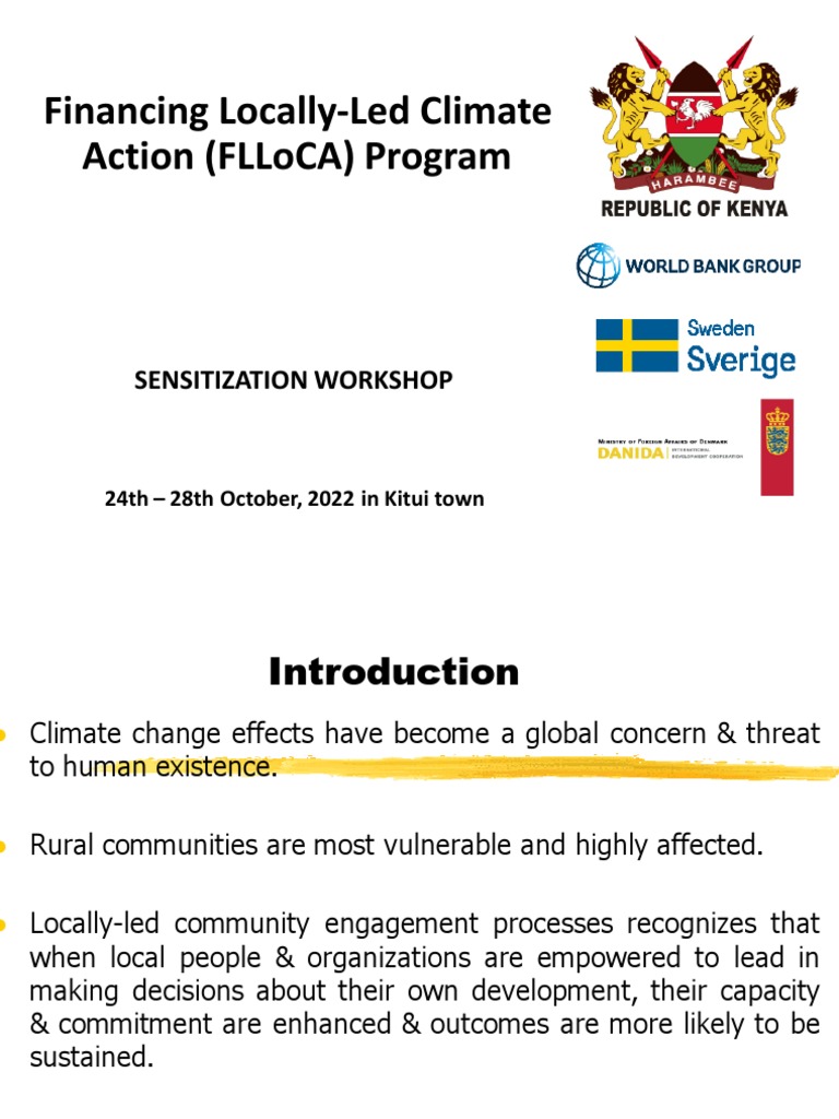 FLLoCA Presentation | PDF | Climate Resilience | Climate Change Mitigation