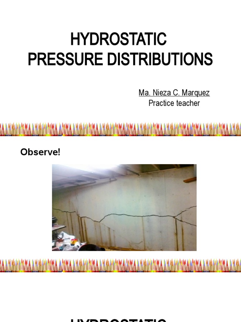 Hydrostatic Pressure Distribution | Download Free PDF | Pressure ...