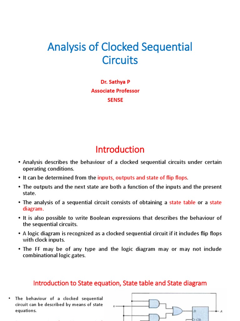 31-Analysis of Clocked Synchronous Sequential Circuits-07!03!2023 | PDF | Logic Gate ...