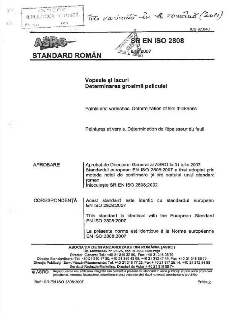 SR en Iso 2808 | PDF