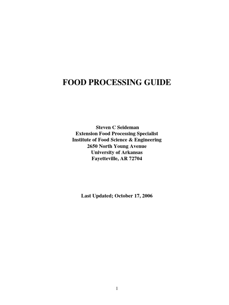 Processing Guide PDF | PDF | Entrepreneurship | Packaging And Labeling