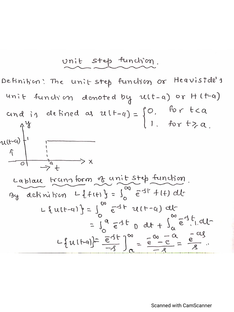 unit step function.pdf | PDF