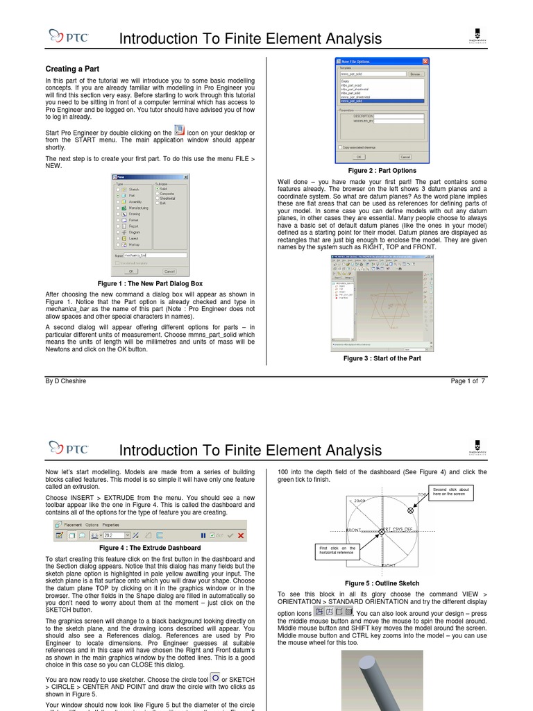 Pro Engineer Basic Pro Mechanica | PDF | Bending | Button (Computing)