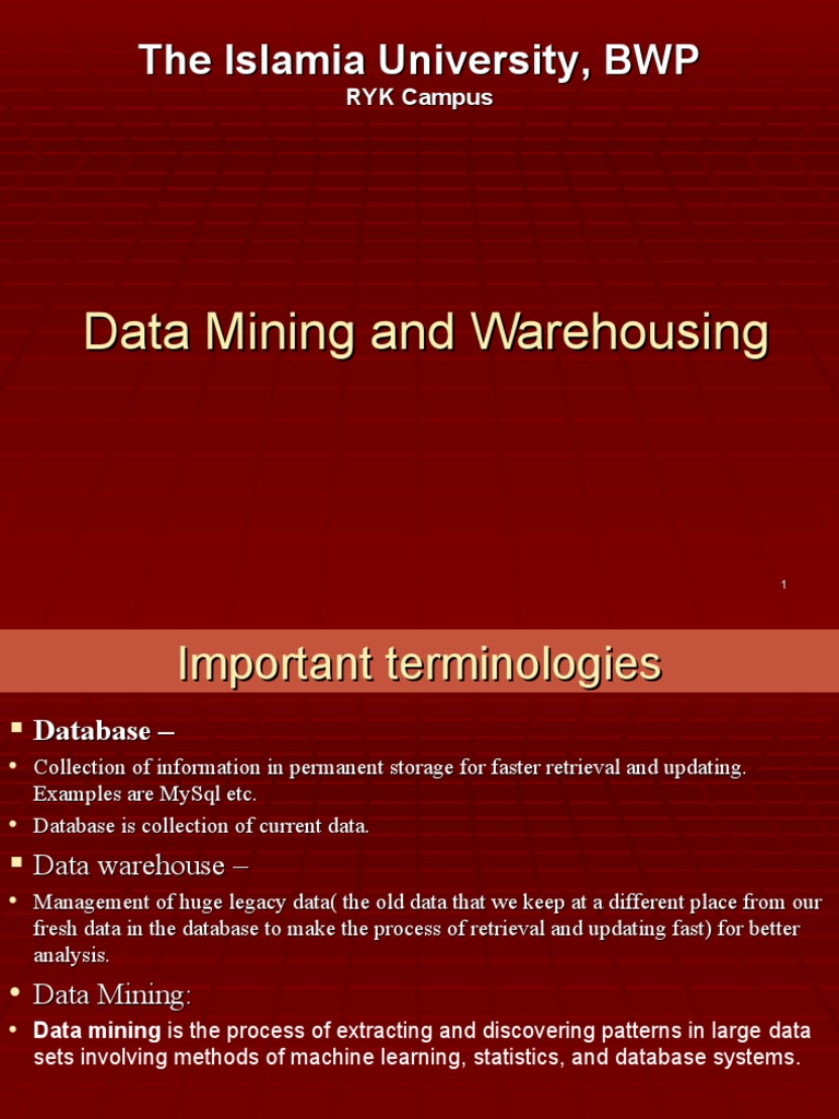 Slide 1 | PDF | Data Warehouse | Databases