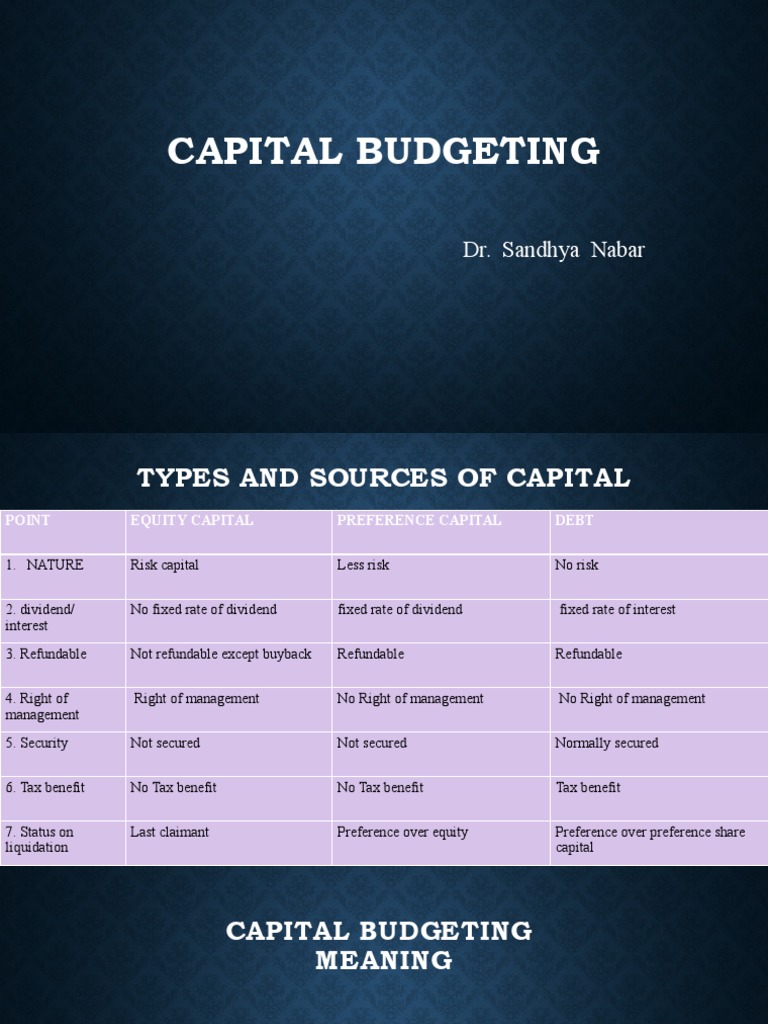 Capital Budgeting | PDF | Net Present Value | Internal Rate Of Return
