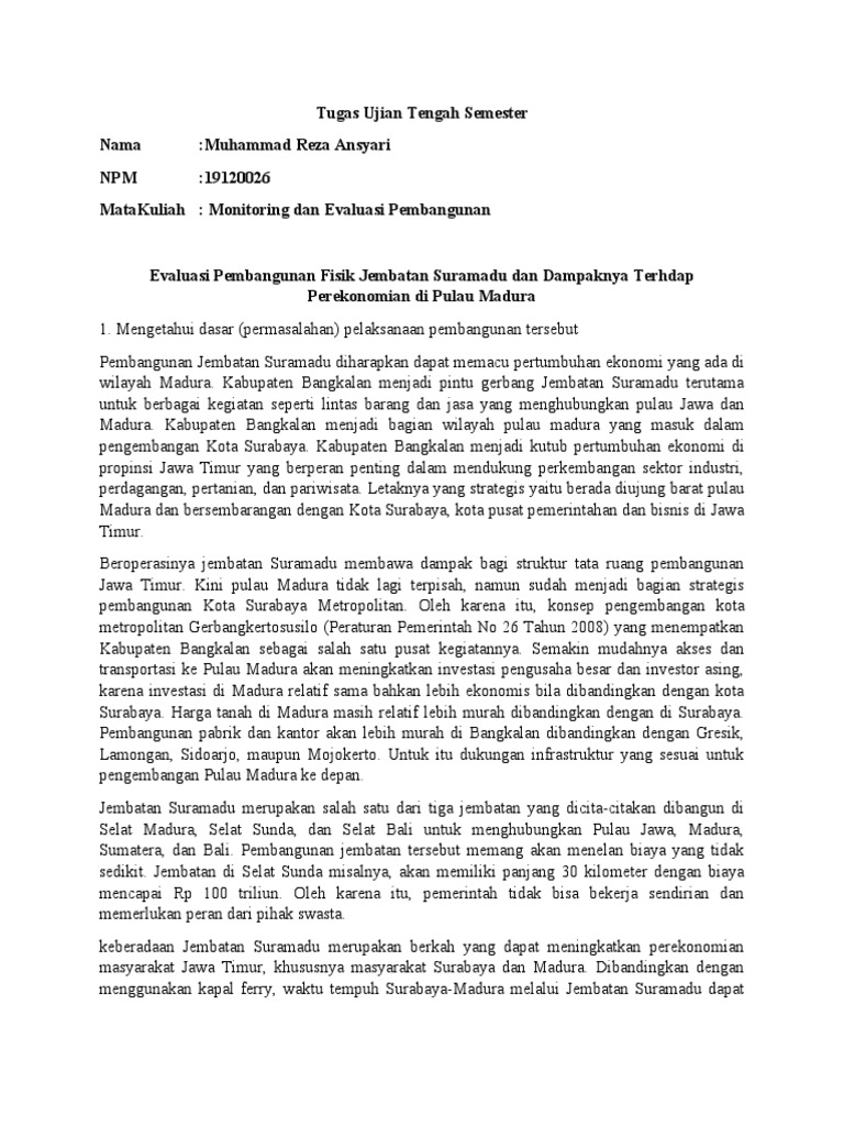 Muhammad Reza Ansyari Monitoring | PDF