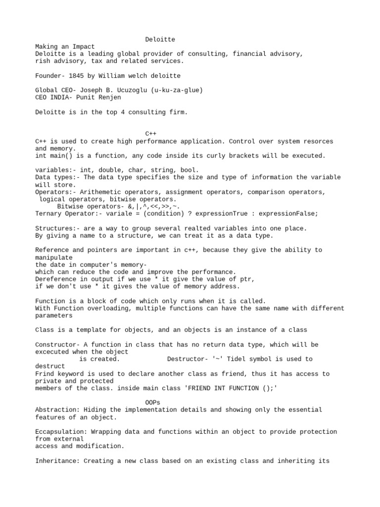 Interview Prep Pdf Method Computer Programming Class Computer Programming 