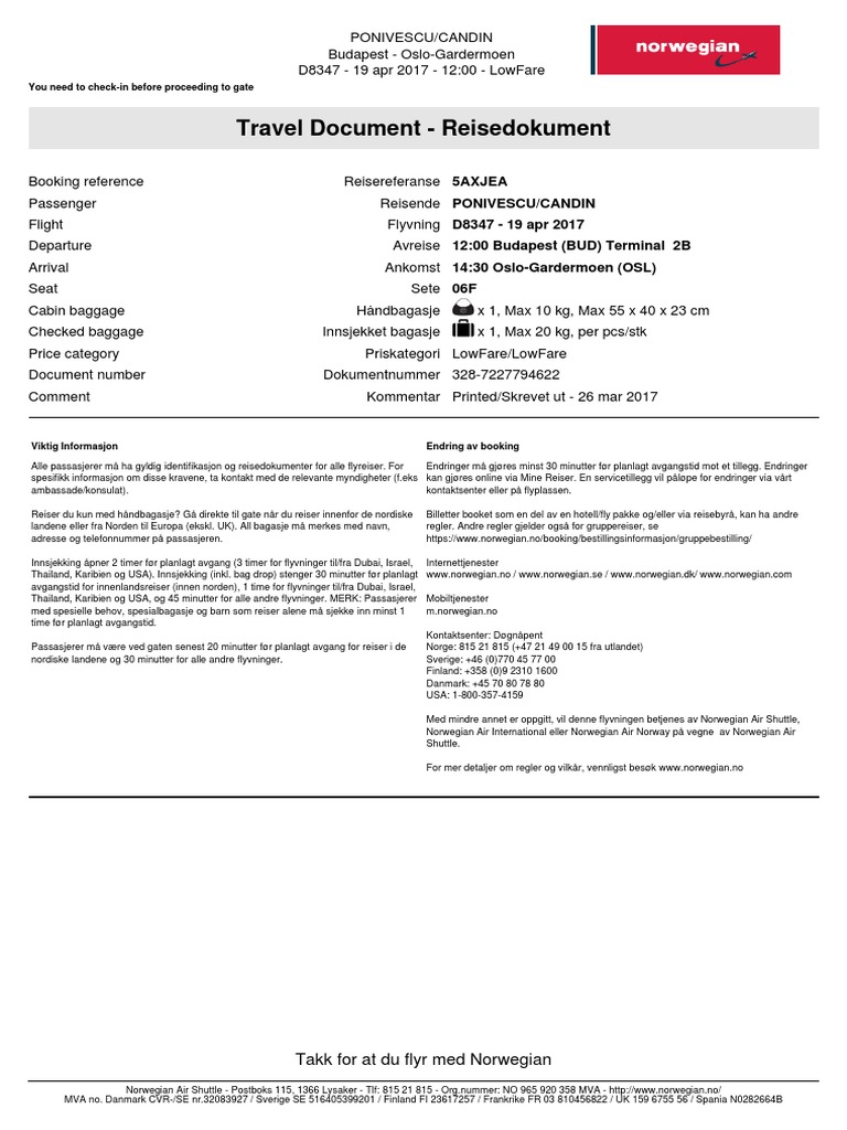 Reisedokument For PONIVESCU - CANDIN - 5AXJEA PDF | PDF
