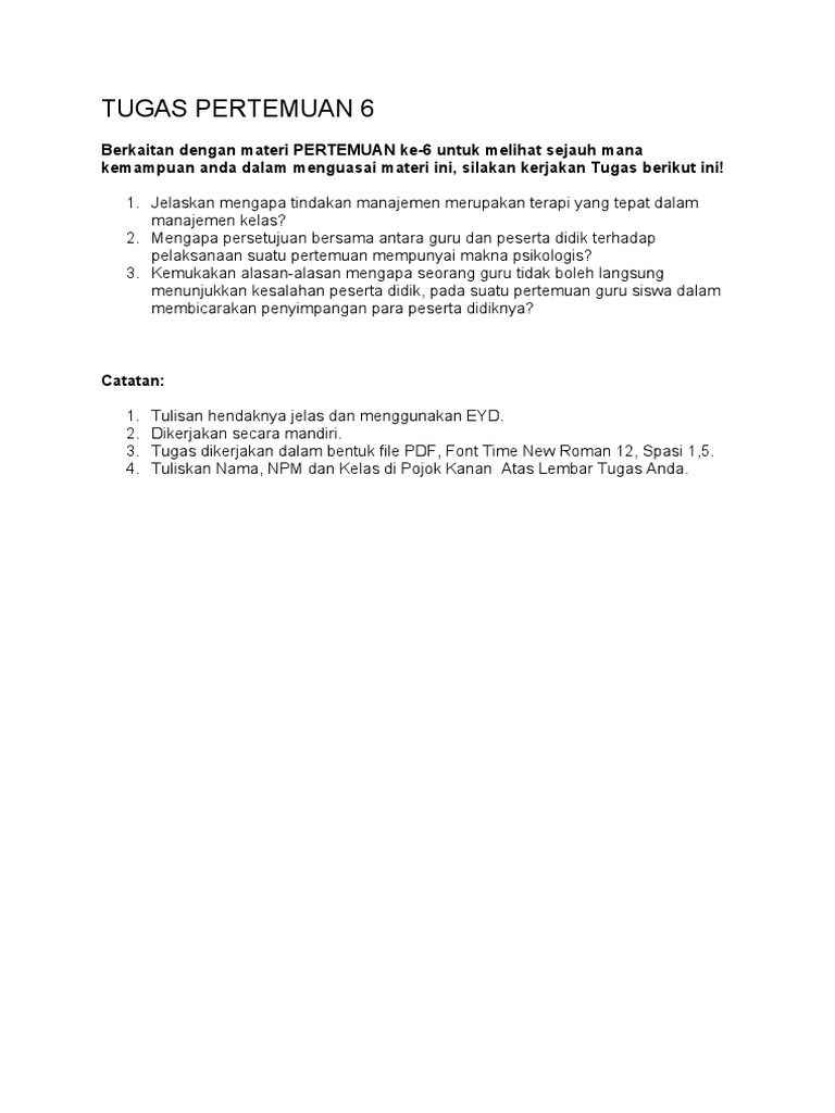 Tugas TM 6 | PDF