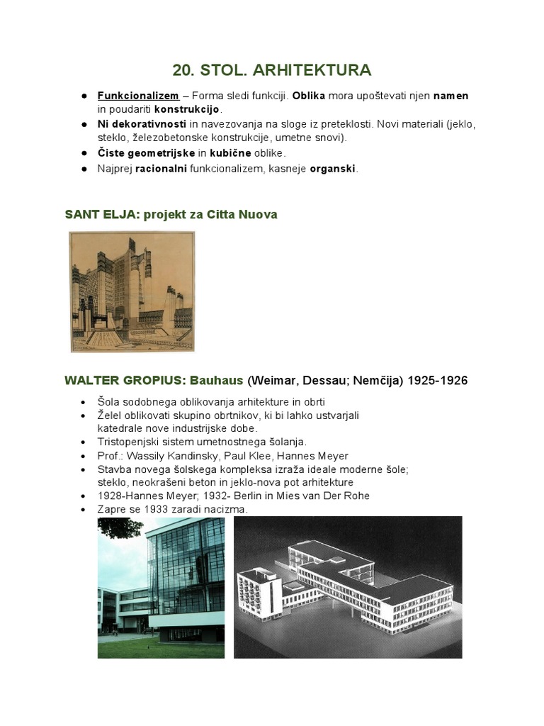 Stol. Arhitektura | PDF