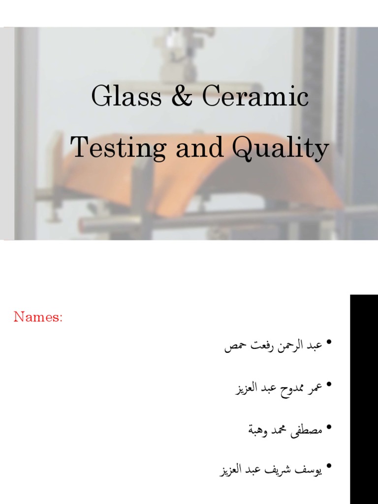 Glass and Ceramic Testing and Quality | PDF | Thermography | Bending