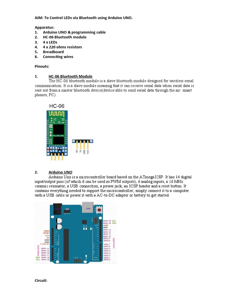 Arduino Bluetooth Pdf Arduino Computing 1426