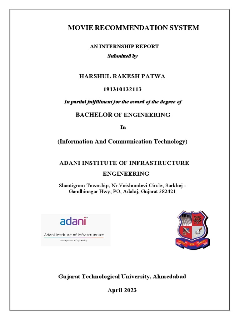 Movie Recommendation System | PDF | Method (Computer Programming) | My Sql