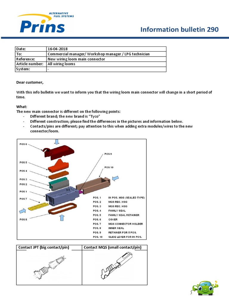 Tyco AFC Connector Main Wiring Loom Instruction | PDF | Electrical ...