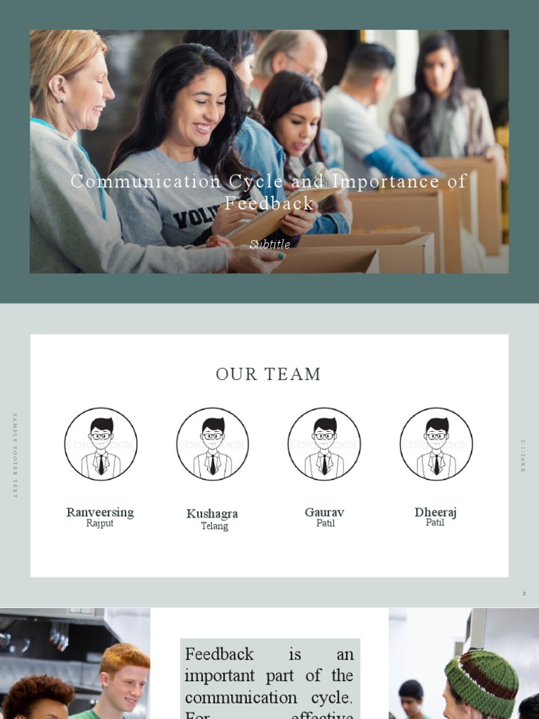 Communication Cycle and Importance of Feedback | PDF | Microsoft Power ...