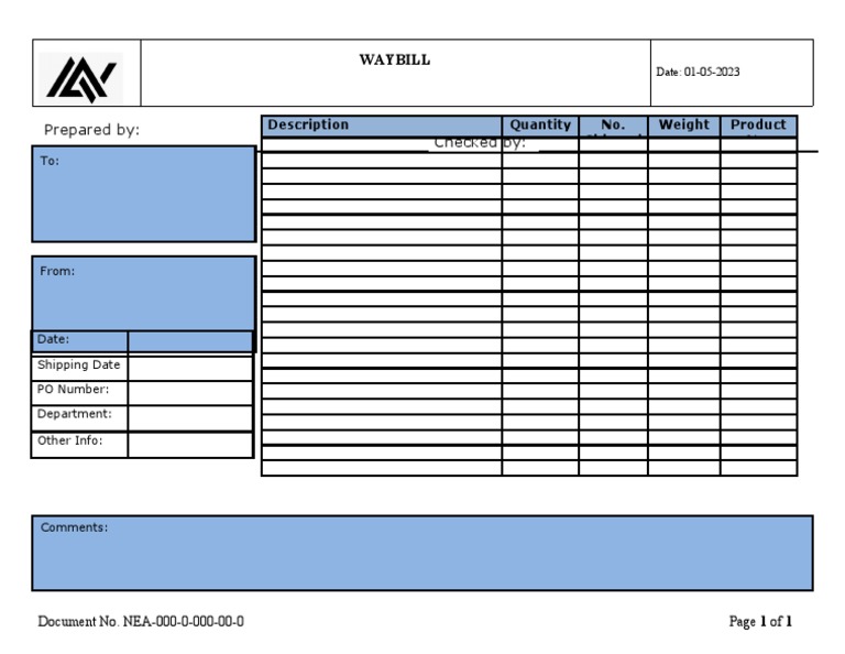 Waybill | PDF