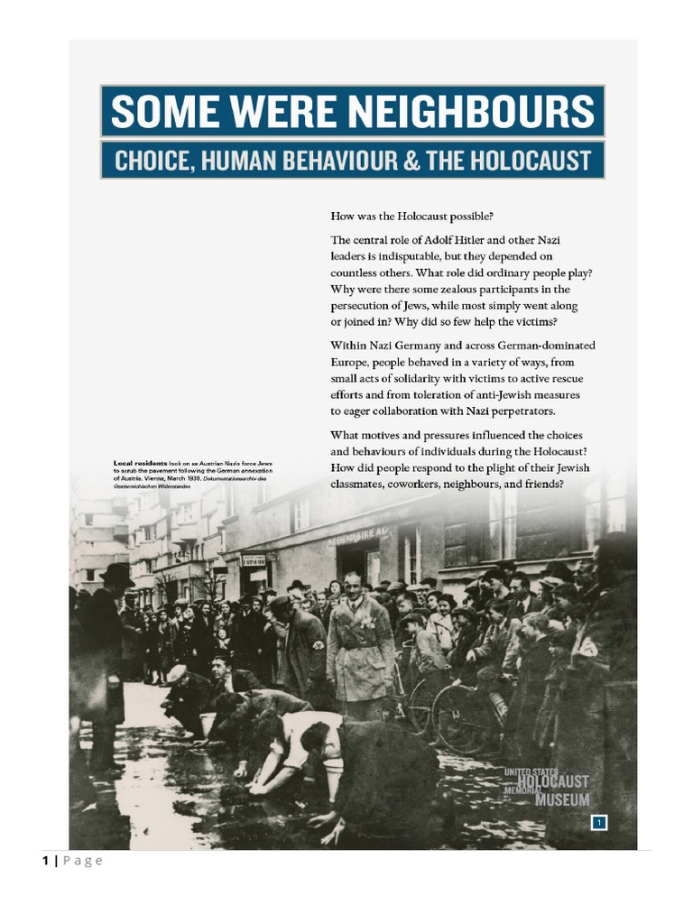 CAT 1 (2022) Some Were Neighbours | PDF | Nazi Germany | The Holocaust