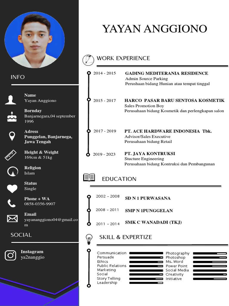 CV+Surat Lamaran Yayan Anggiono Net PDF | PDF