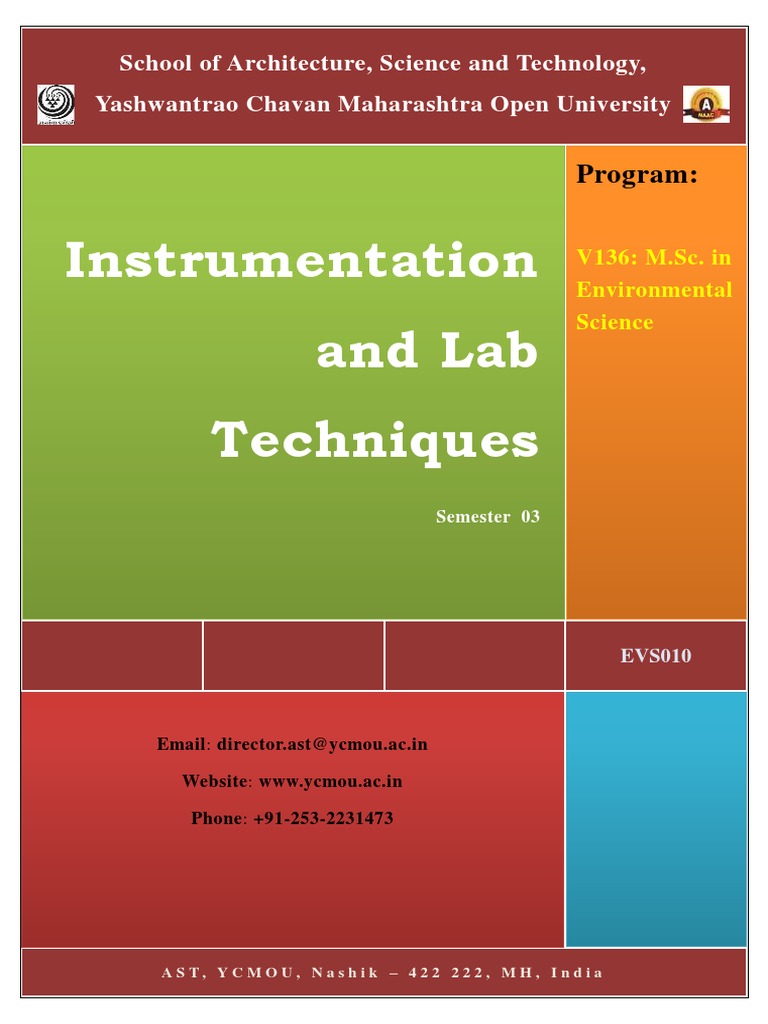 EVS032 Instrumentation and Lab Techniques PDF | PDF | Electric Motor | Instrumentation