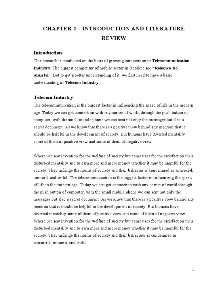 MINOR PROJECT On Reliance and Jio Page Number | PDF | Communication ... MINOR PROJECT On Reliance and Jio Page Number | PDF | Communication ...