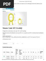Master Link Sizes and Specifications | PDF