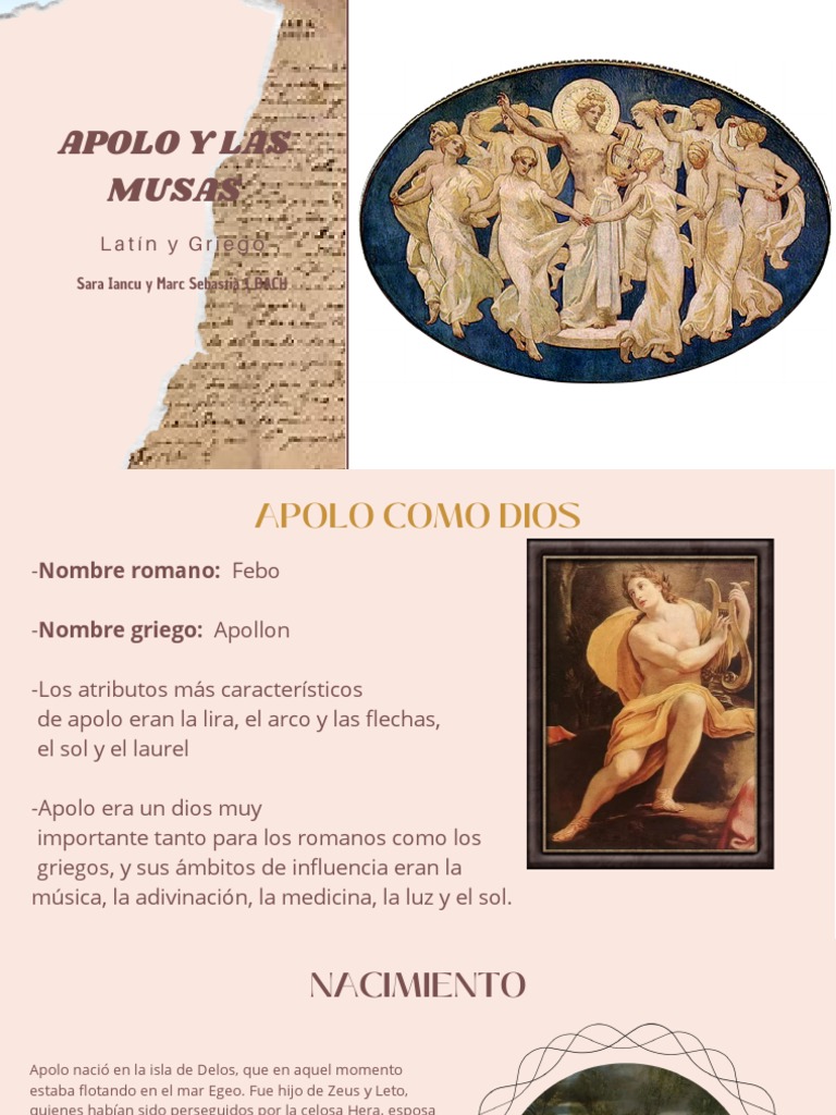Apolo y Las Musas PDF | PDF | Musa | Apolo