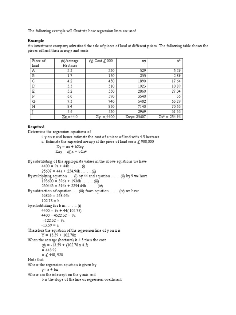 Regression Analysis Examples | PDF | Linear Regression | Regression Analysis