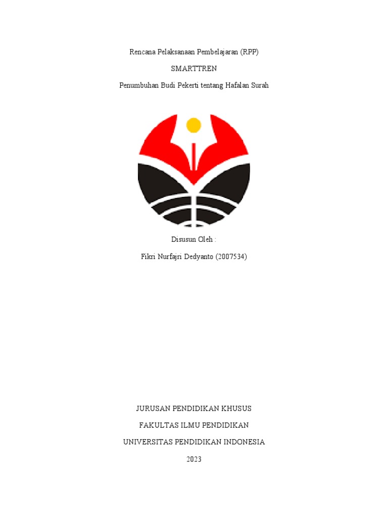 Tugas Rencana Pelaksanaan Pembelajaran Smarttren | PDF
