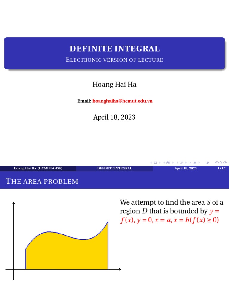 Defenite Integral | PDF | Maxima And Minima | Integral