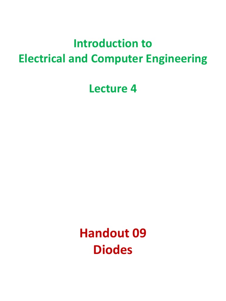 EE1029 Lecture4 Diodes-and-BJT PDF | PDF | Bipolar Junction Transistor | Diode