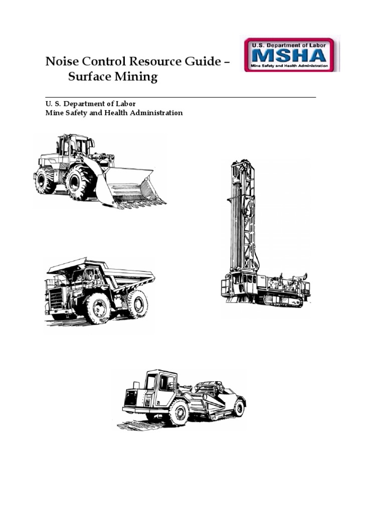 Noise Control Resource Guide - Surface Mining | PDF | Noise | Mining