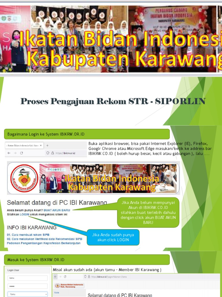 Panduan Pengajuan Rekom STR SIPORLIN | PDF