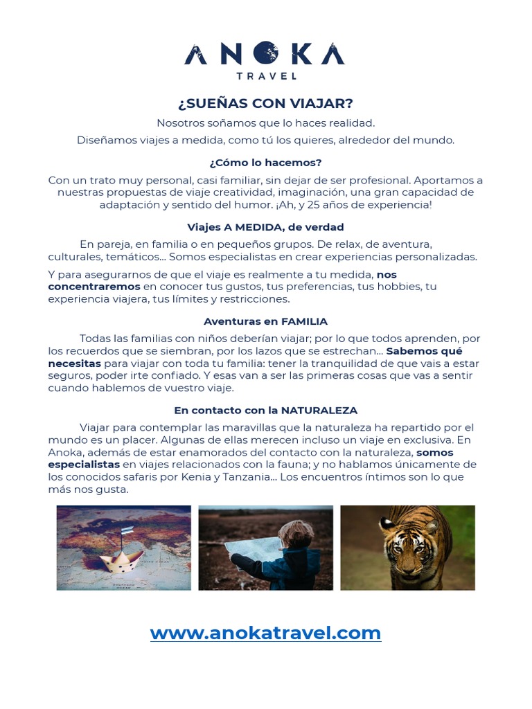 Presentación de ANOKA TRAVEL | PDF