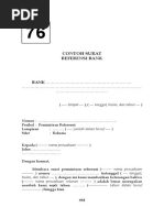 6 Contoh Surat Permohonan Referensi Bank Yang Baik Dan Benar | PDF