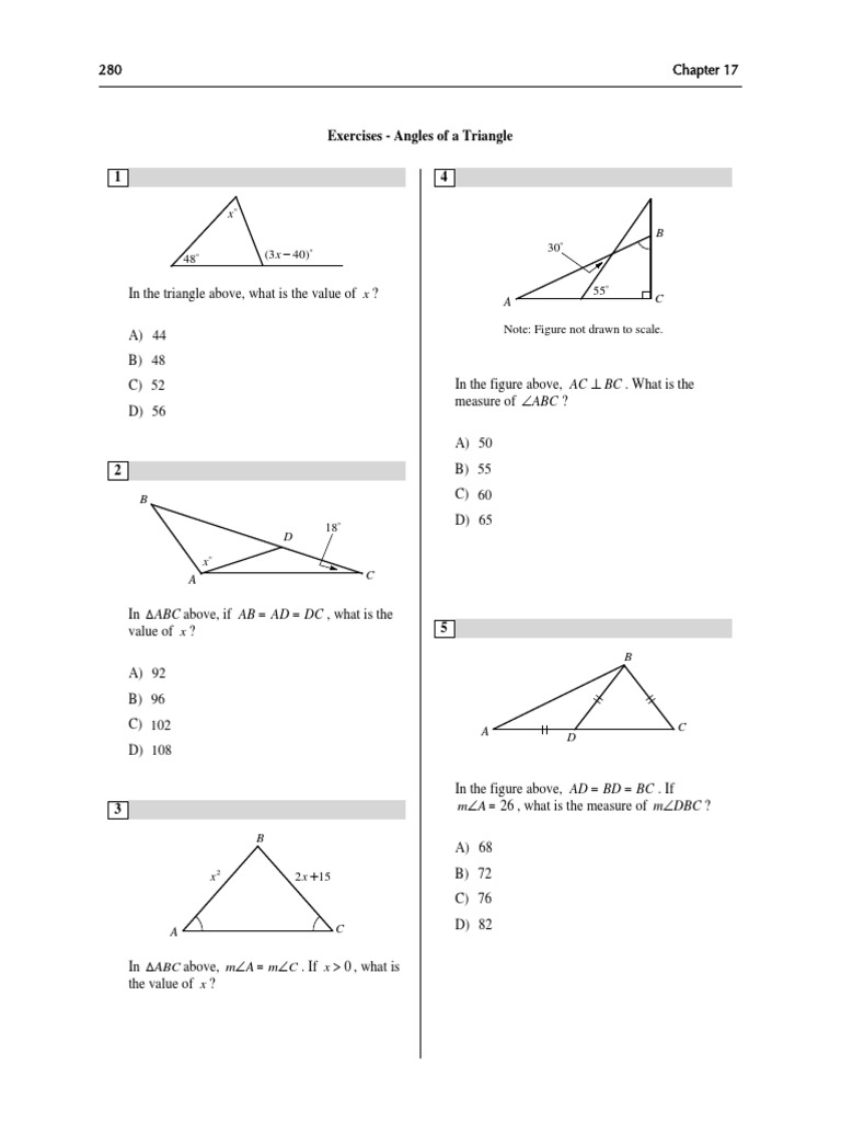 Acing The New SAT Math PDF Book | PDF | Triangle | Area