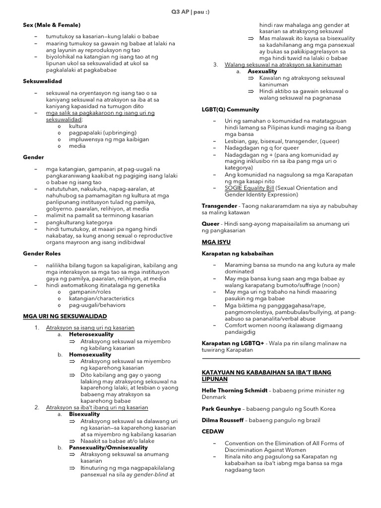 Q3 AP Reviewer | PDF