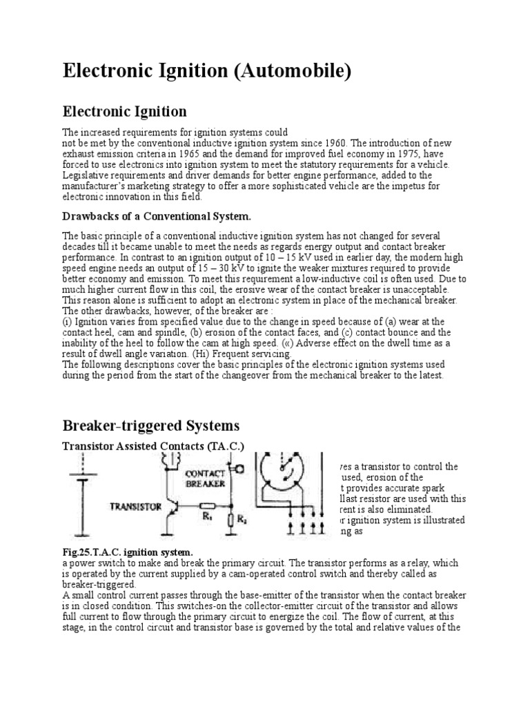 Electronic Ignition | PDF | Science & Mathematics