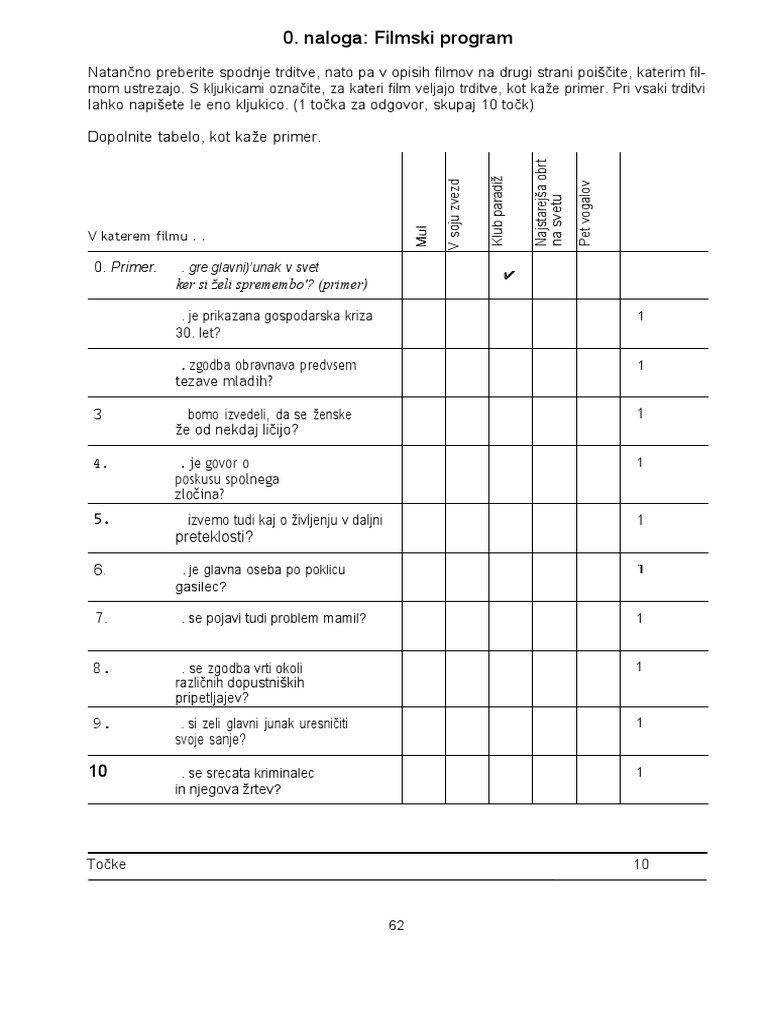 Probni Test 1 | PDF