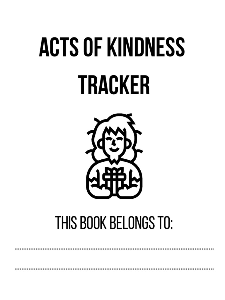 Acts of Kindness Tracker. | PDF