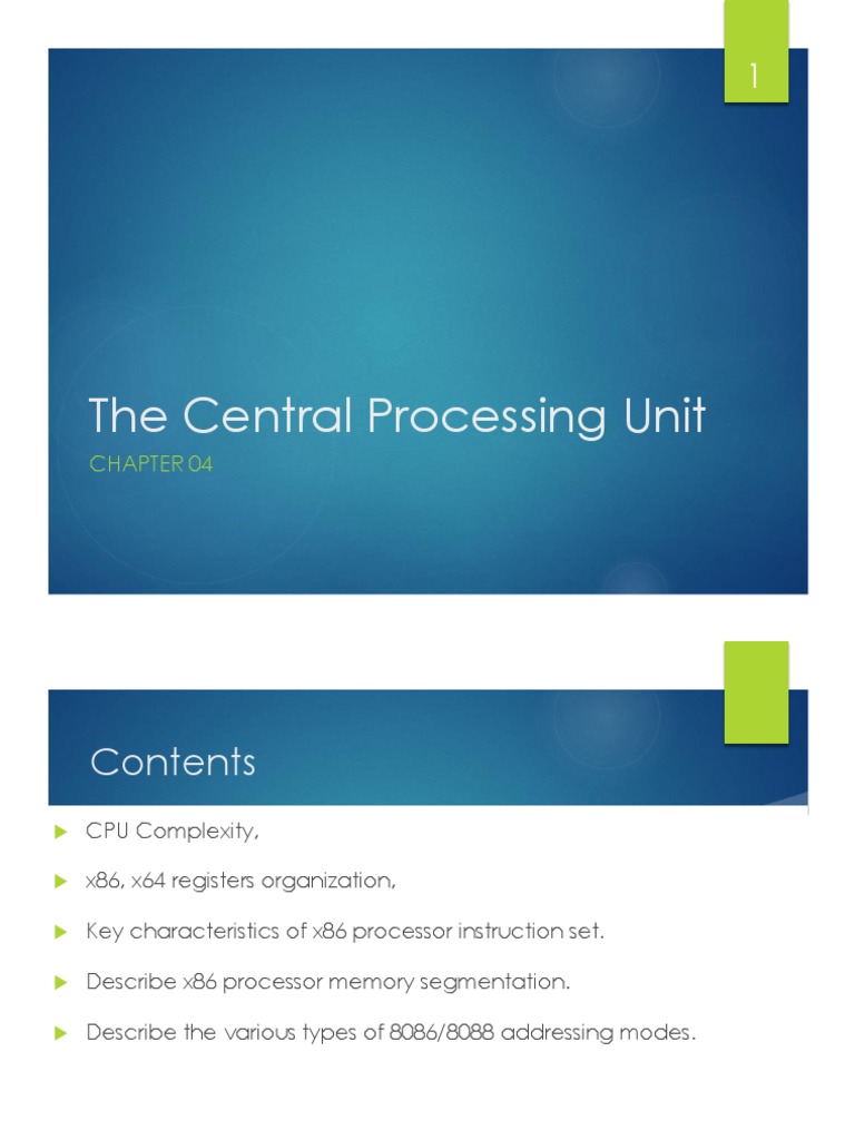 Chapter04 Pdf Pdf Central Processing Unit Computer Programming