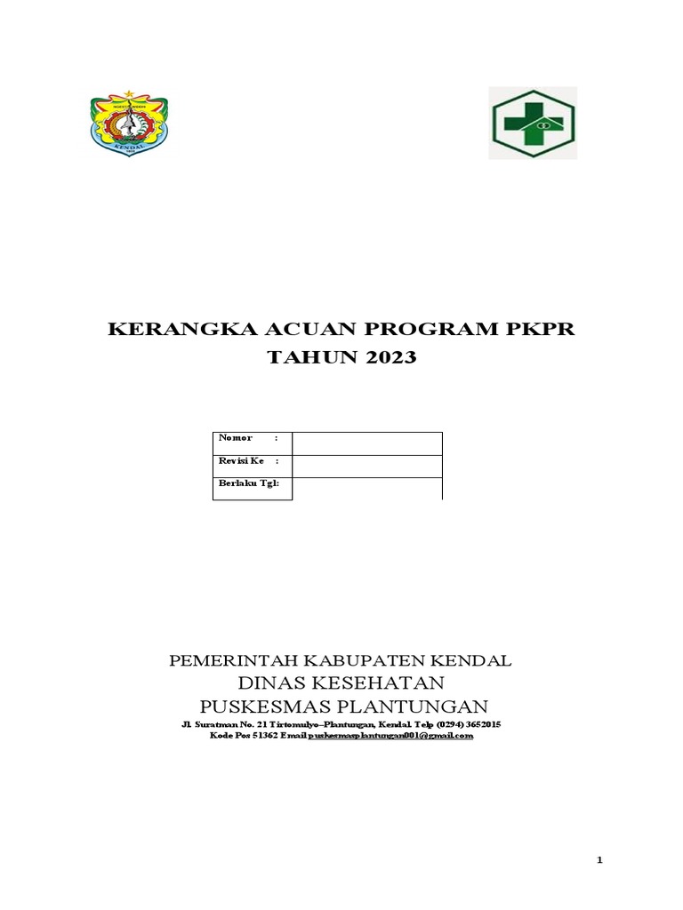 PKPR 2023: Peningkatan Kesehatan Remaja di Kendal | PDF