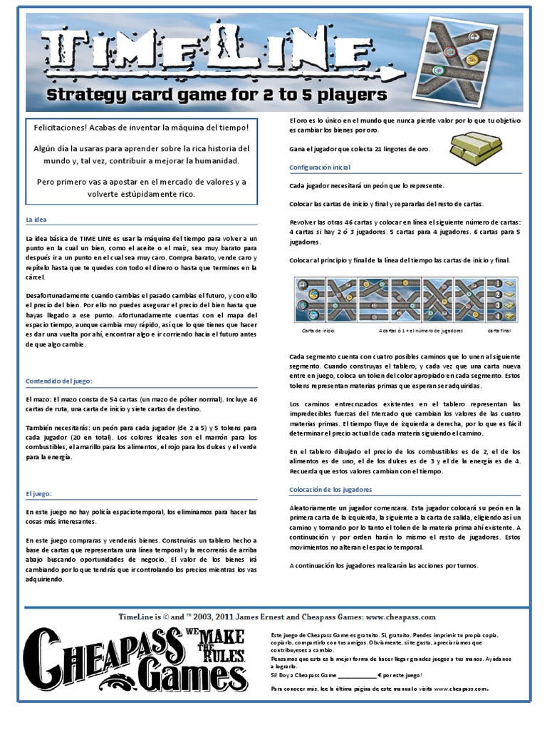 TimeLine Rules ES | PDF | Viaje en el tiempo