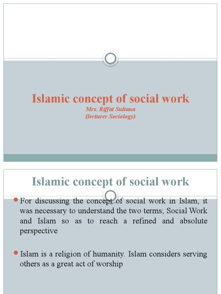 Islamic Concept of Social Work | PDF | Muhammad | Prophets And ...